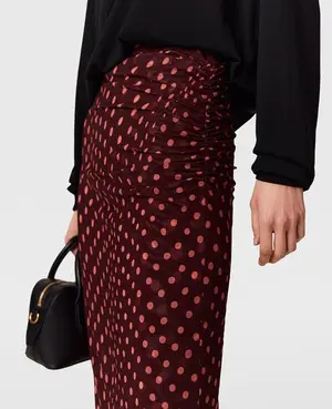 Stella McCartney Polka Dot Mesh Full Length Skirt - 6107