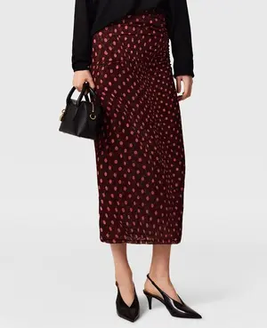 Stella McCartney Polka Dot Mesh Full Length Skirt - 6107