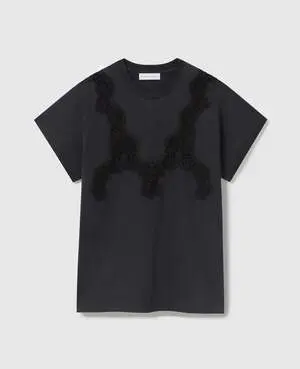 Stella McCartney Lace Panel Jersey T-shirt - 1082