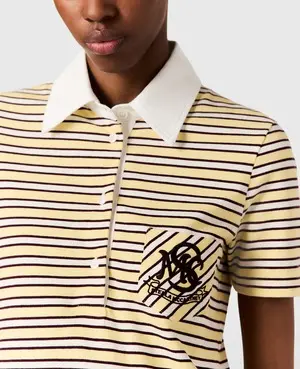 Stella McCartney Stripe Crest-embroidered Polo Dress