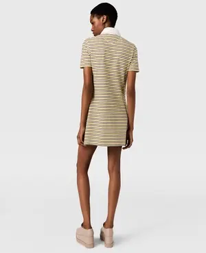 Stella McCartney Stripe Crest-embroidered Polo Dress