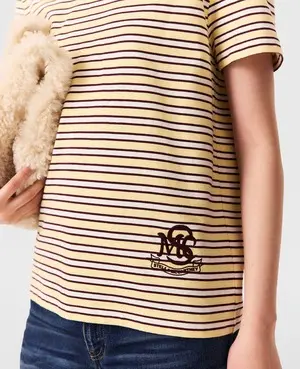 Stella McCartney Crest-embroidered T-shirt