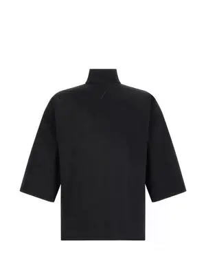 THOM KROM Half-zip Short Sleeve Sweatshirt