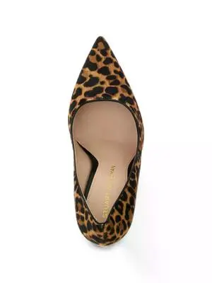 STUART WEITZMAN Power Leopard-print Pumps - Brown