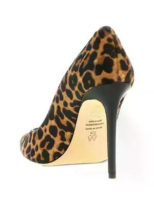 STUART WEITZMAN Leopard Print Stiletto Pumps