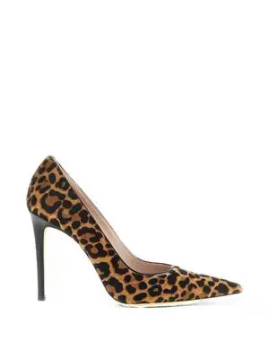 STUART WEITZMAN Leopard Print Stiletto Pumps - Brown