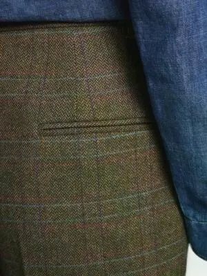 FAY Checked Pleated Trousers