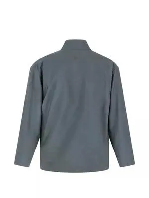 Kenzo Wrap-closure Jacket With V-neck And Long Sleeves