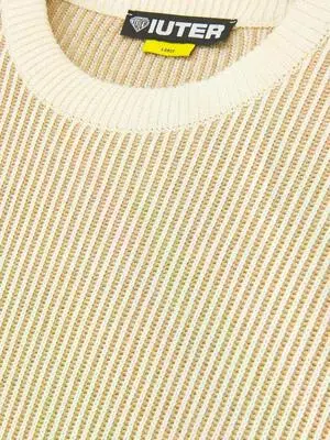 IUTER Ribbed-knit Graphic-print Sweater