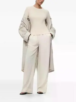 12 STOREEZ Souffle Ribbed-knit Top
