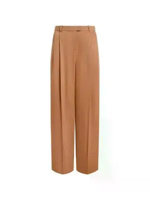 12 STOREEZ Metropolis Pleated Trousers - Brown