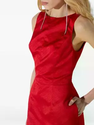 Elisabetta Franchi Taffeta Mini Dress With Fish Scale Pattern