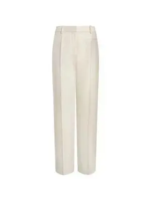 12 STOREEZ Plaza Pressed-crease Trousers - Neutrals