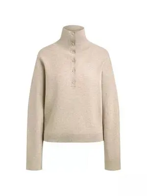 12 STOREEZ Tetris Button-up Cardigan - Neutrals