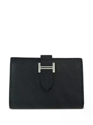 Hermès 2014 Epsom Bearn Cardholder - Black