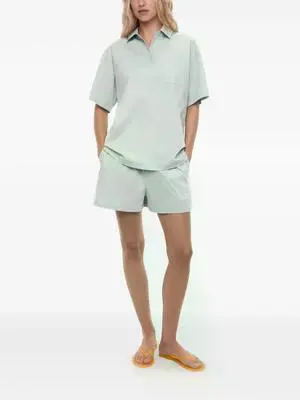 12 STOREEZ Mica Mercerised Cotton Shorts - Blue
