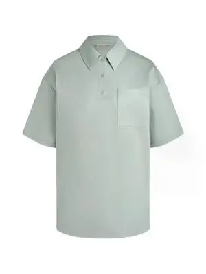 12 STOREEZ Mica Mercerised Cotton Polo Shirt - Blue