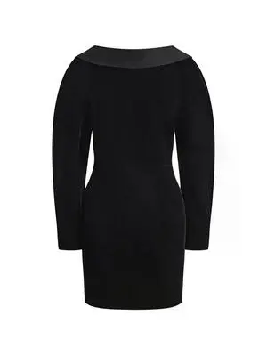 12 STOREEZ Adagio Velvet Mini Dress