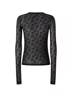 Pinko Floral Lace Long-sleeve Top
