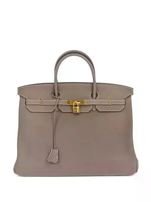 Hermès Hermès 2012 Togo Birkin 40 Handbag Grey
