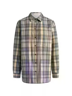 12 STOREEZ Marilyn Check-pattern Shirt