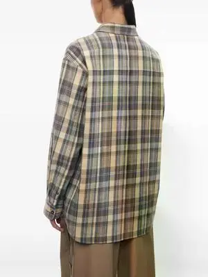 12 STOREEZ Marilyn Check-pattern Shirt