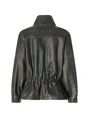 Pinko Faded Effect High Neck Jacket