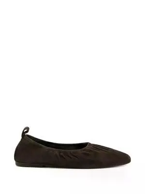 12 STOREEZ Suede Ballet Flats - Brown
