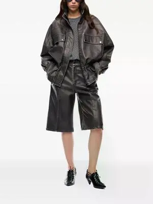 Pinko Faded Effect Panelled Shorts