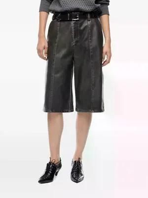 Pinko Faded Effect Panelled Shorts