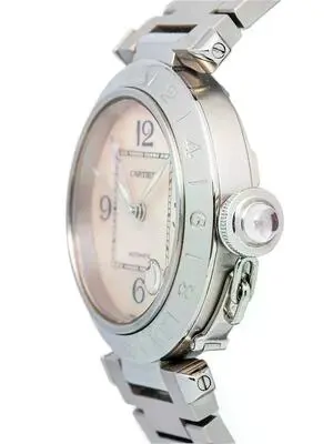 Cartier Pasha 35mm Stainless Steel Watch With Mother-of-pearl Dial