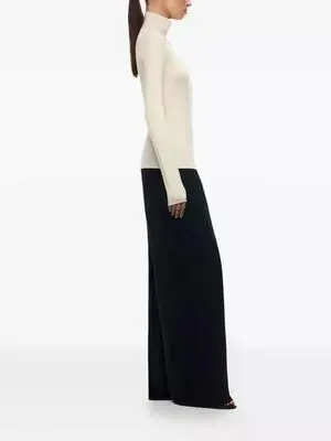 12 STOREEZ Ribbed Knit High Neck Sweater
