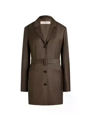 12 STOREEZ Belted Wool Blazer