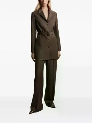 12 STOREEZ Belted Wool Blazer