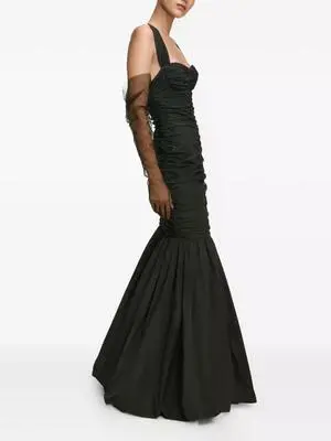 12 STOREEZ Pavlova Ruched Taffeta Dress