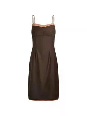 12 STOREEZ Lace-trim Mini Dress