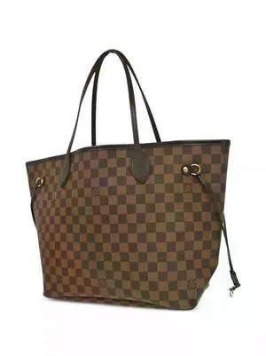 LOUIS VUITTON Damier Ebene Neverfull Mm Tote Bag