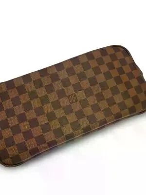 LOUIS VUITTON Damier Ebene Neverfull Mm Tote Bag