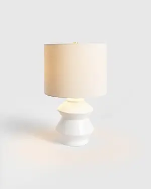 Quince Geometric Ceramic Table Lamp