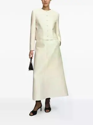 12 STOREEZ Sofia Button-fastening Jacket - Neutrals