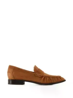 12 STOREEZ Arbat Ruched-detail Loafers - Brown
