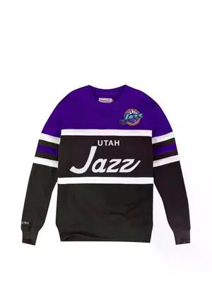 Mitchell & Ness Utah Jazz Crewneck Sweatshirt - Black