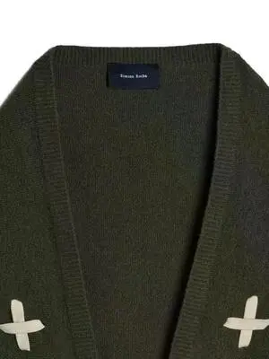 Simone Rocha Khaki Knitted Neck Scarf