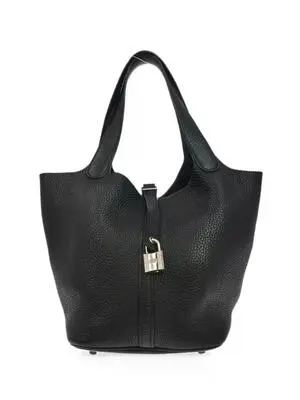Hermès 2018 Mm Togo Picotin Lock 22 Handbag - Black