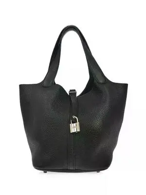 Hermès 2018 Mm Togo Picotin Lock 22 Handbag - Black