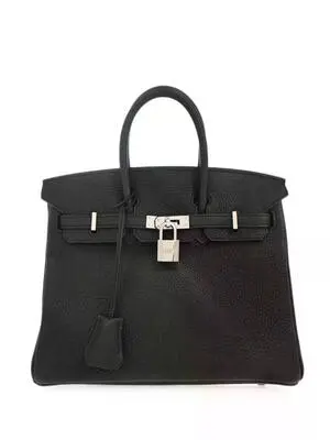 Hermès Togo Leather Birkin 25 Handbag - Black