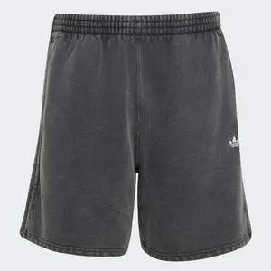 Adidas Originals Trefoil Essentials Washed Fleece Shorts - Black