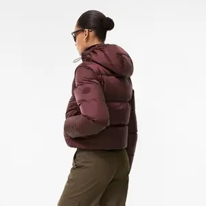 Burberry Detachable Sleeve Langdale Puffer Jacket - Vineyard Red
