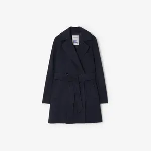 Burberry Short Belted Cashmere Coat