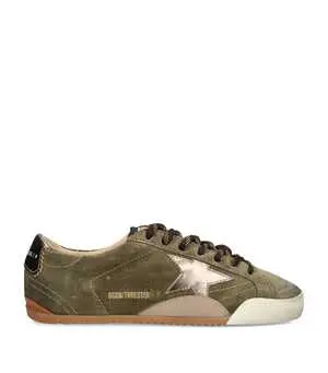 GOLDEN GOOSE Suede True Star Sneakers - Green